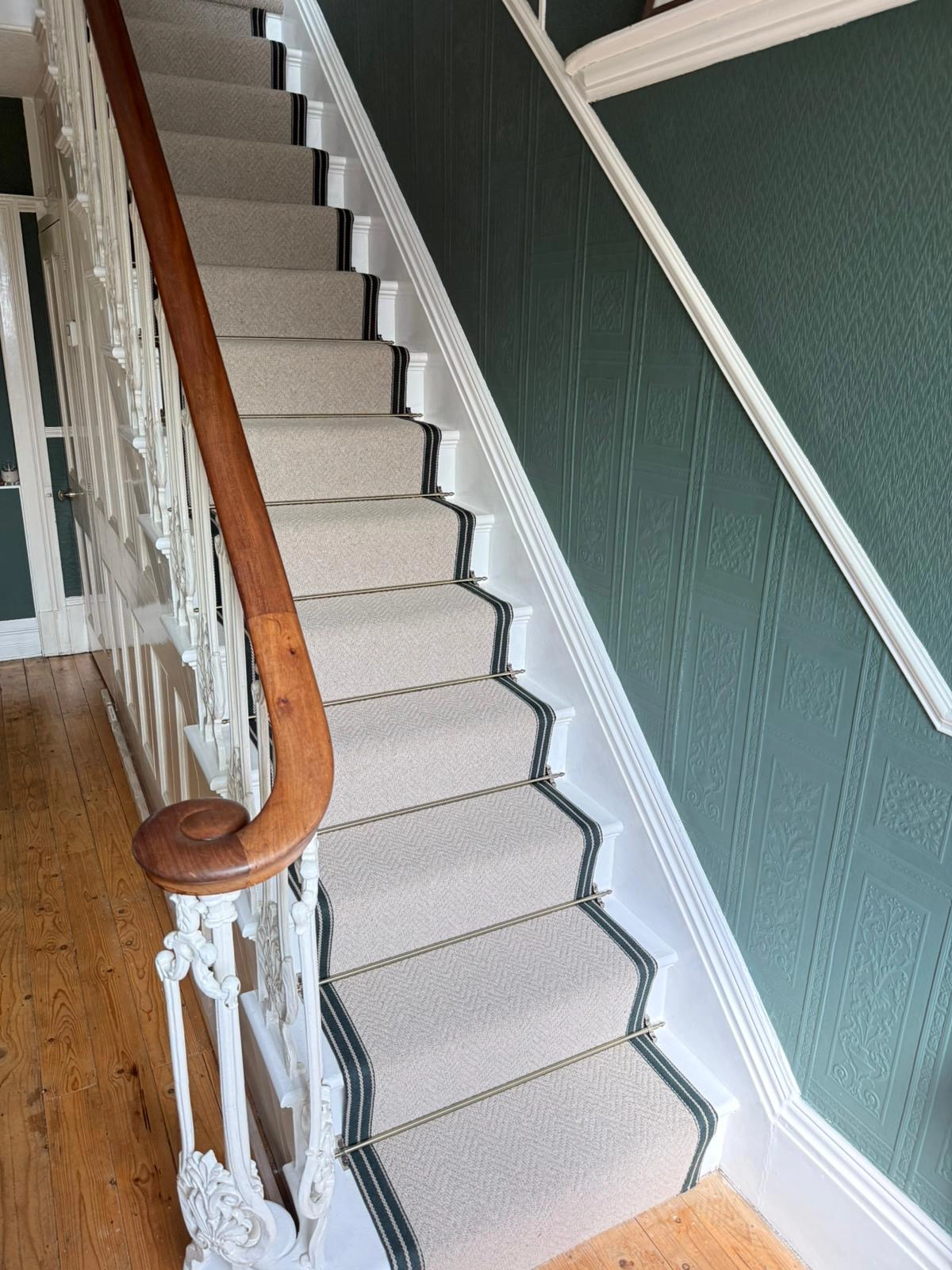 Wool Stair Runner & Landing Carpet Installation – Halifax